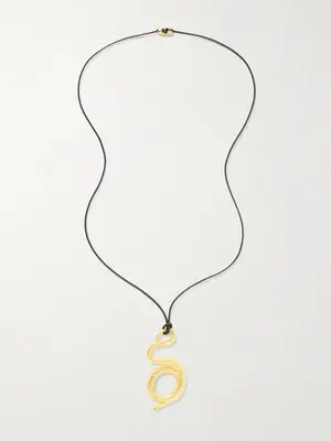 YSSO Medusa -plated Pendant Necklace - Gold