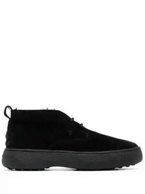 TOD'S Desert Suede Boots - Black