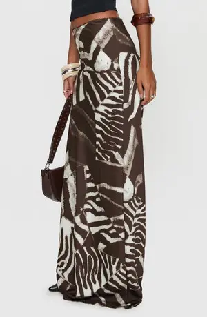 Princess Polly Rowana Print Maxi Skirt