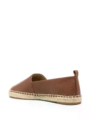 Ralph Lauren Cameryn Leather Espadrilles - Brown