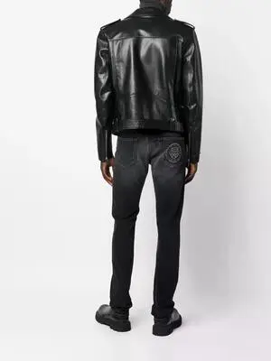 BILLIONAIRE Logo Patch Straight-leg Jeans