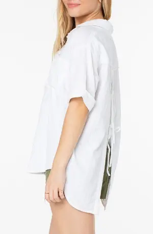 Roxy Maile Cotton Gauze Button-up Shirt