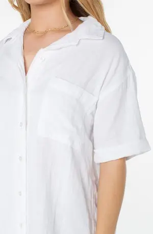 Roxy Maile Cotton Gauze Button-up Shirt