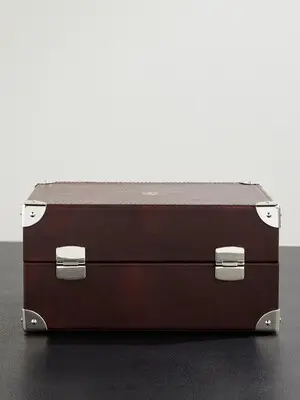 Brunello Cucinelli Full-grain Leather Eight-piece Watch Box