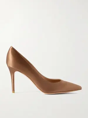 GIANVITO ROSSI 85 Satin Pumps