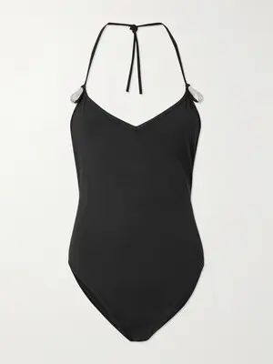 Bottega Veneta Embellished Swimsuit - Black