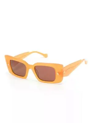 Nanushka Carmel Rectangle-frame Sunglasses