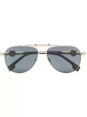 Versace Medusa Head Pilot-frame Sunglasses - Black