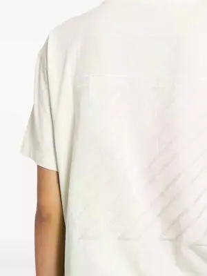 Off-White Diag-stripe Cotton T-shirt