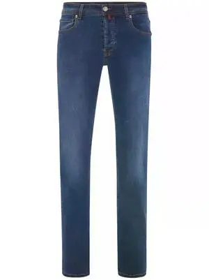 BILLIONAIRE Logo-patch Straight-leg Jeans
