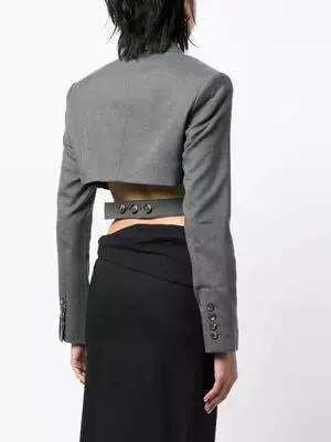 Rokh Cropped Wraparound Blazer