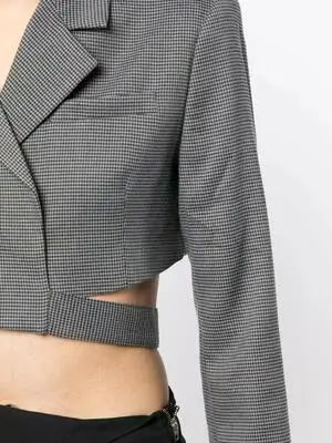 Rokh Cropped Wraparound Blazer