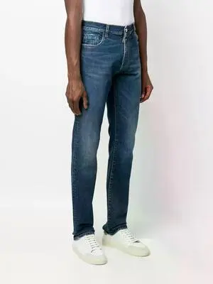 BILLIONAIRE Straight-cut Jeans With Logo Patch
