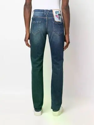 BILLIONAIRE Straight-cut Jeans With Logo Patch