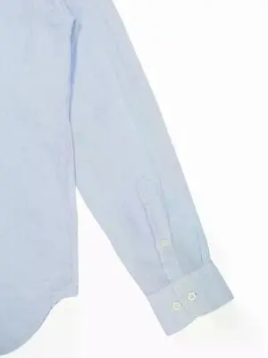 120% Lino Linen Shirt - Blue