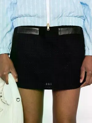 Casablanca Open-weave Mini Skirt