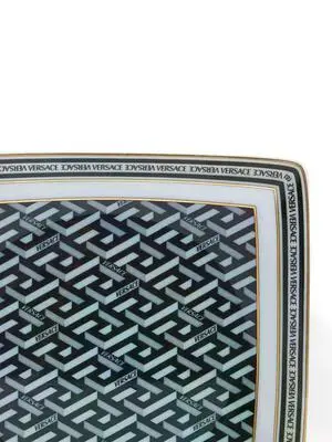 Versace Small La Greca Porcelain Plate