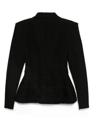Elie Saab Macramé Peplum Blazer
