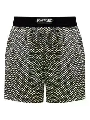TOM FORD Polka-dot Lounge Shorts - Black