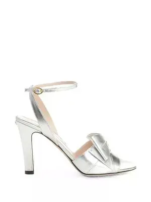 Valentino Garavani 95mm Bowow Sandals - Silver