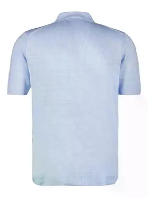 120% Lino Linen Top - Blue