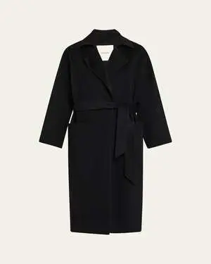 Nanushka Alamo Wool-blend Long Wrap Coat