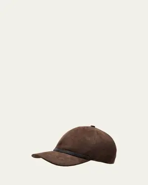 Brunello Cucinelli Monili-Trim Baseball Cap - Brown