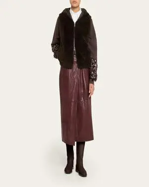 Brunello Cucinelli Reversible Hooded Goat Vest
