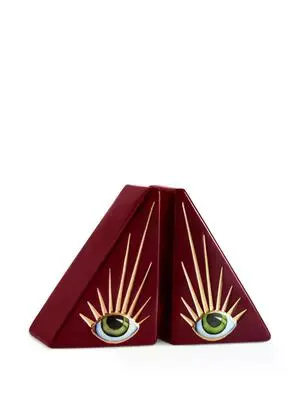 L'Objet Lito Eye-motif Bookend - Red