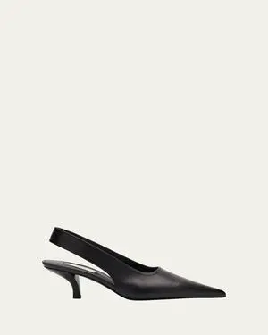TOTEME Leather Slingback Pumps