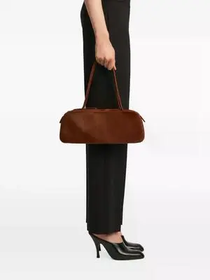 Khaite KHAITE Simona Shoulder Bag In Haircalf Brown