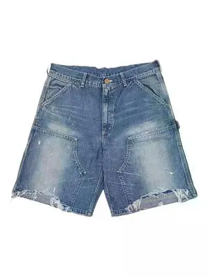 SAINT MXXXXXX Distressed Denim Shorts