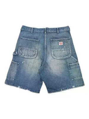 SAINT MXXXXXX Distressed Denim Shorts