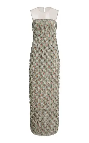 Costarellos Triana Embellished Gown