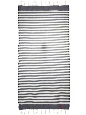 MC2 SAINT BARTH Striped Fringed Beach Towel