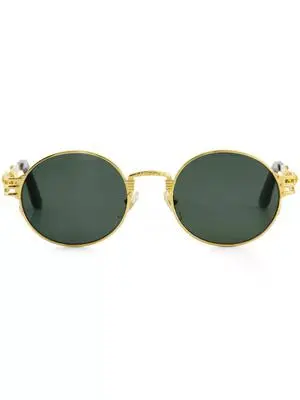 JEAN PAUL GAULTIER X Karim Benzema Round-frame Sunglasses - Gold