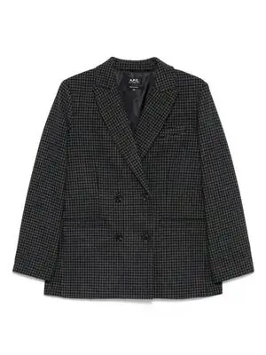 A.p.c. Lucy Double-breasted Blazer - Grey
