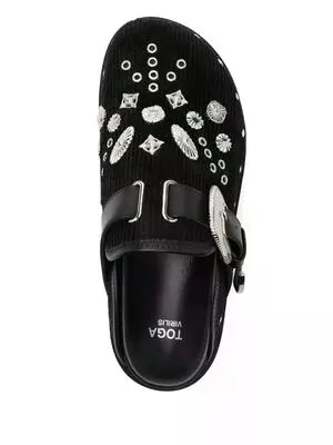 TOGA VIRILIS Eyelet Metal Sabot Loafers