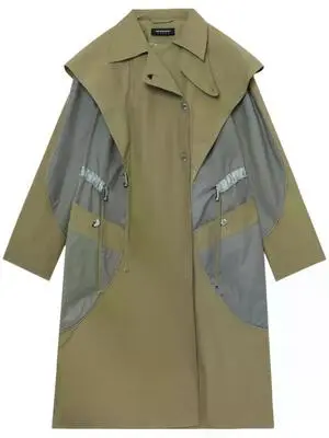 KIKO KOSTADINOV Colour-block Cotton-blend Coat