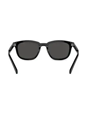 Prada Logo-engraved Square-frame Sunglasses - Black