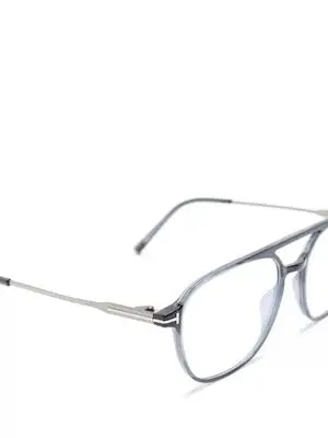 TOM FORD Pilot-frame Acetate Glasses - Blue