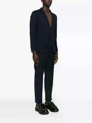 Tagliatore Seersucker-texture Single-breasted Suit