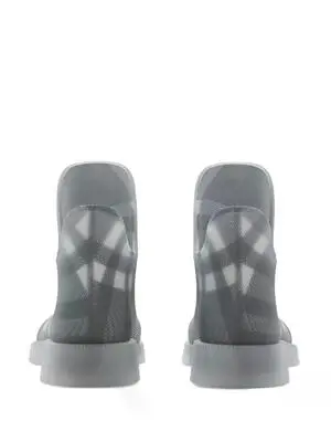Burberry Marsh Vintage Check Mesh Boots - Grey