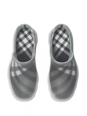Burberry Marsh Vintage Check Mesh Boots - Grey