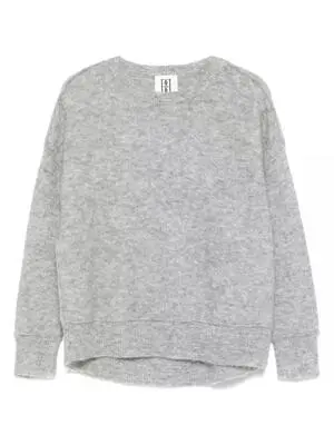 BY MALENE BIRGER Wool-mohair Blend Crewneck Sweater