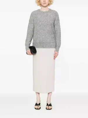 BY MALENE BIRGER Wool-mohair Blend Crewneck Sweater