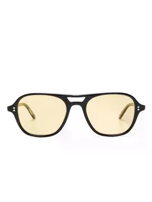 Garrett Leight Round-frame Sunglasses - Black