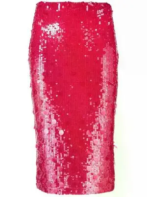 P.a.r.o.s.h Sequin Embellished Midi Skirt