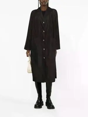 GANNI Notched-lapel Single-breasted Coat