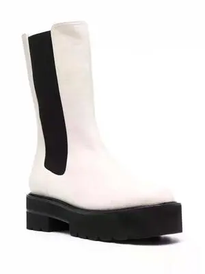 STUART WEITZMAN Chunky Leather Chelsea Boots